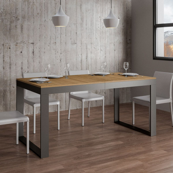 Itamoby Extendable Table Tecno Evolution with Anthracite Structure | Wayfair.co.uk